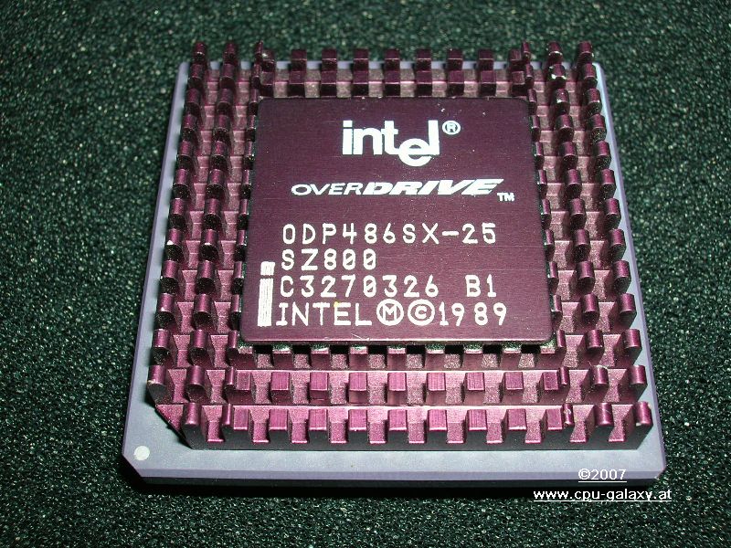 www.cpu-galaxy.at Vintage Chips Intel 486 Overdrive Section